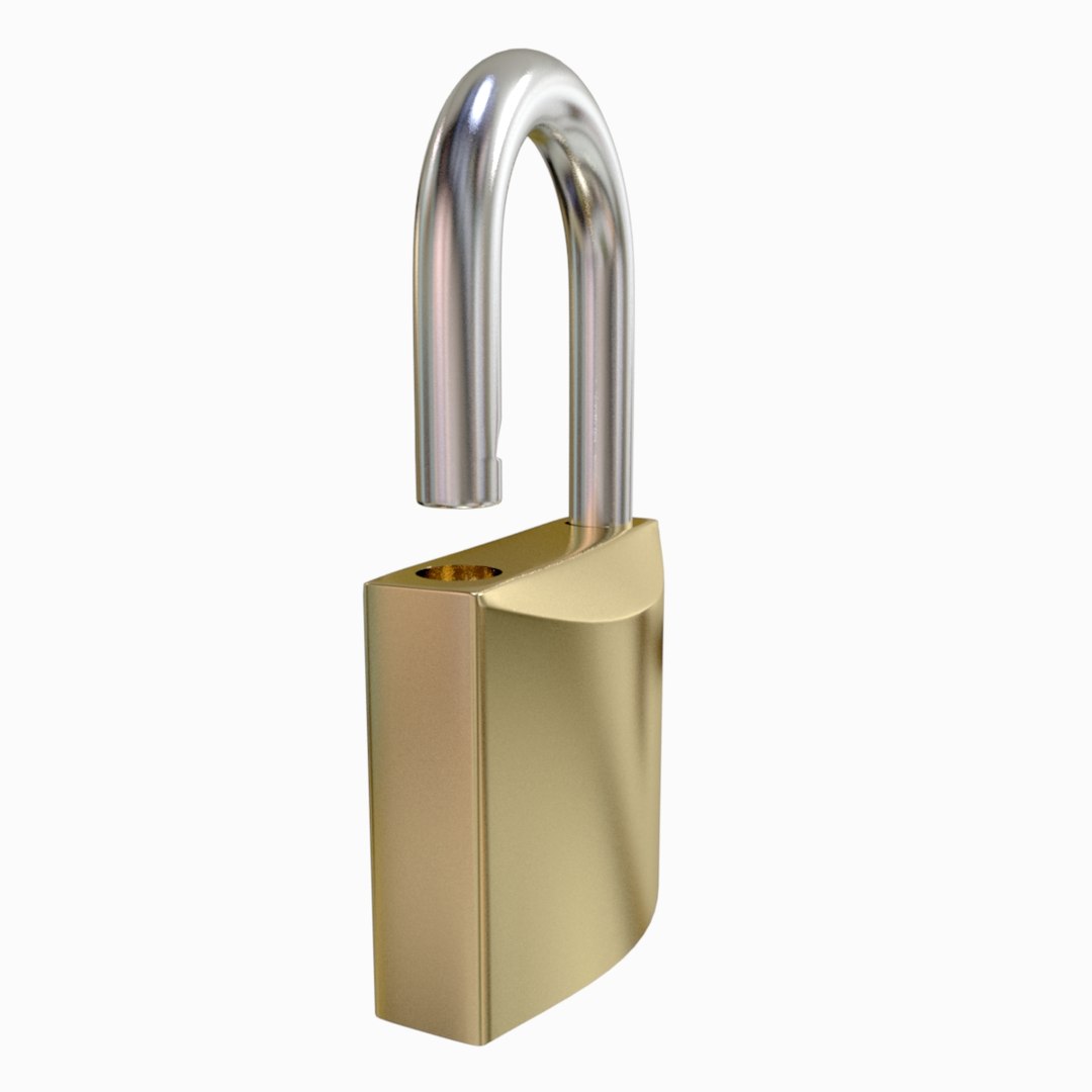 Padlock Lock Pad 3d Model