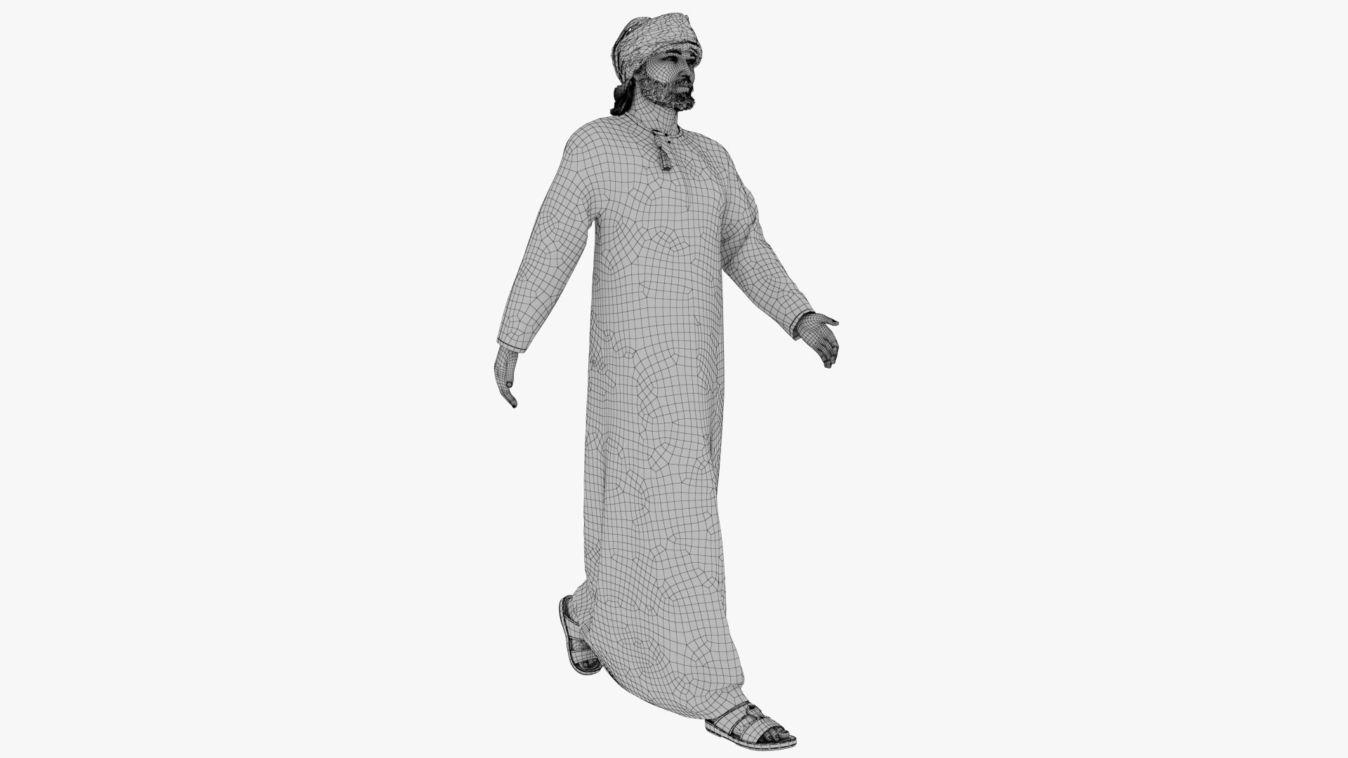 3D Omani Arab Man Model - TurboSquid 2173534