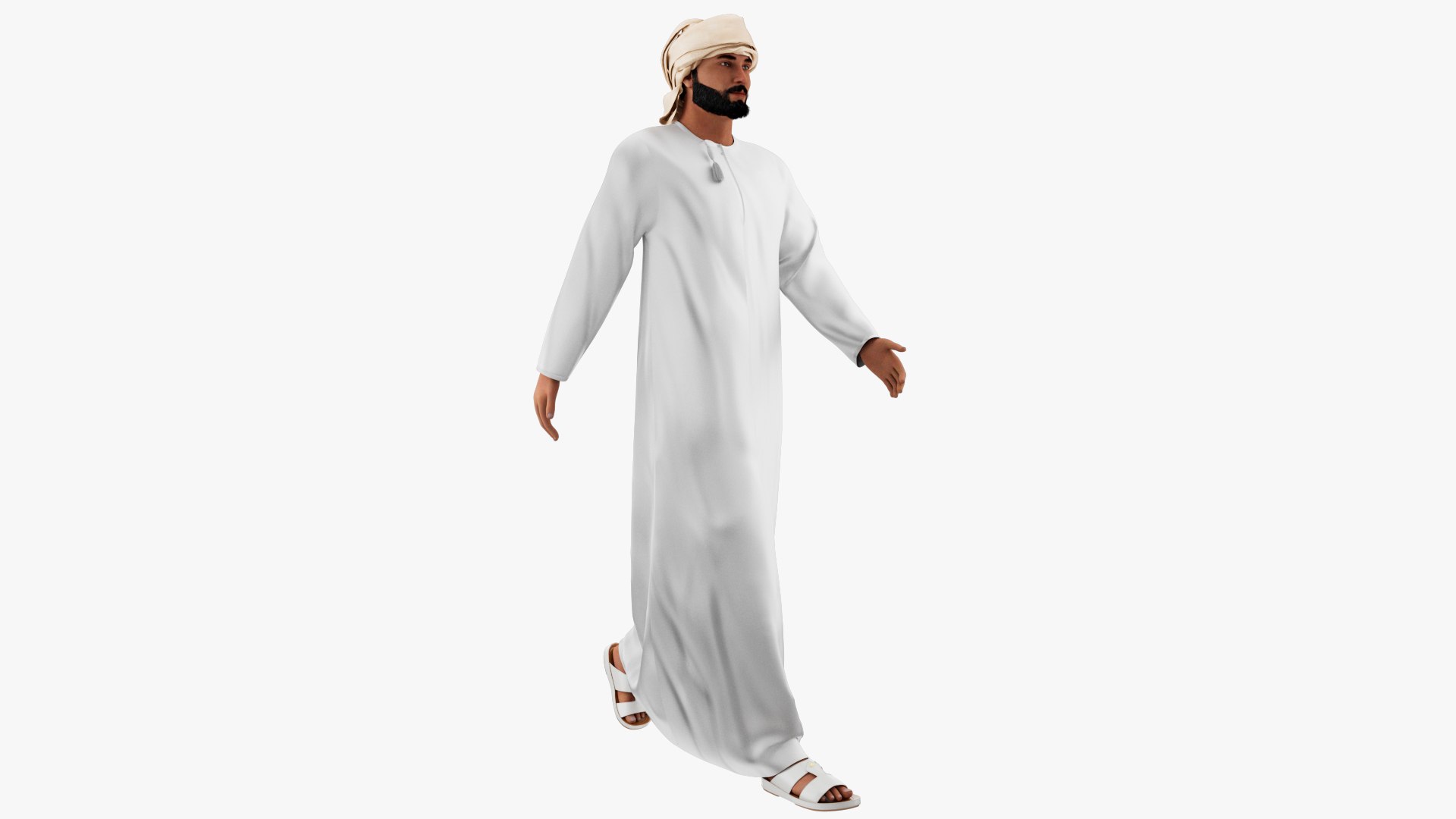 3D Omani Arab Man Model - TurboSquid 2173534