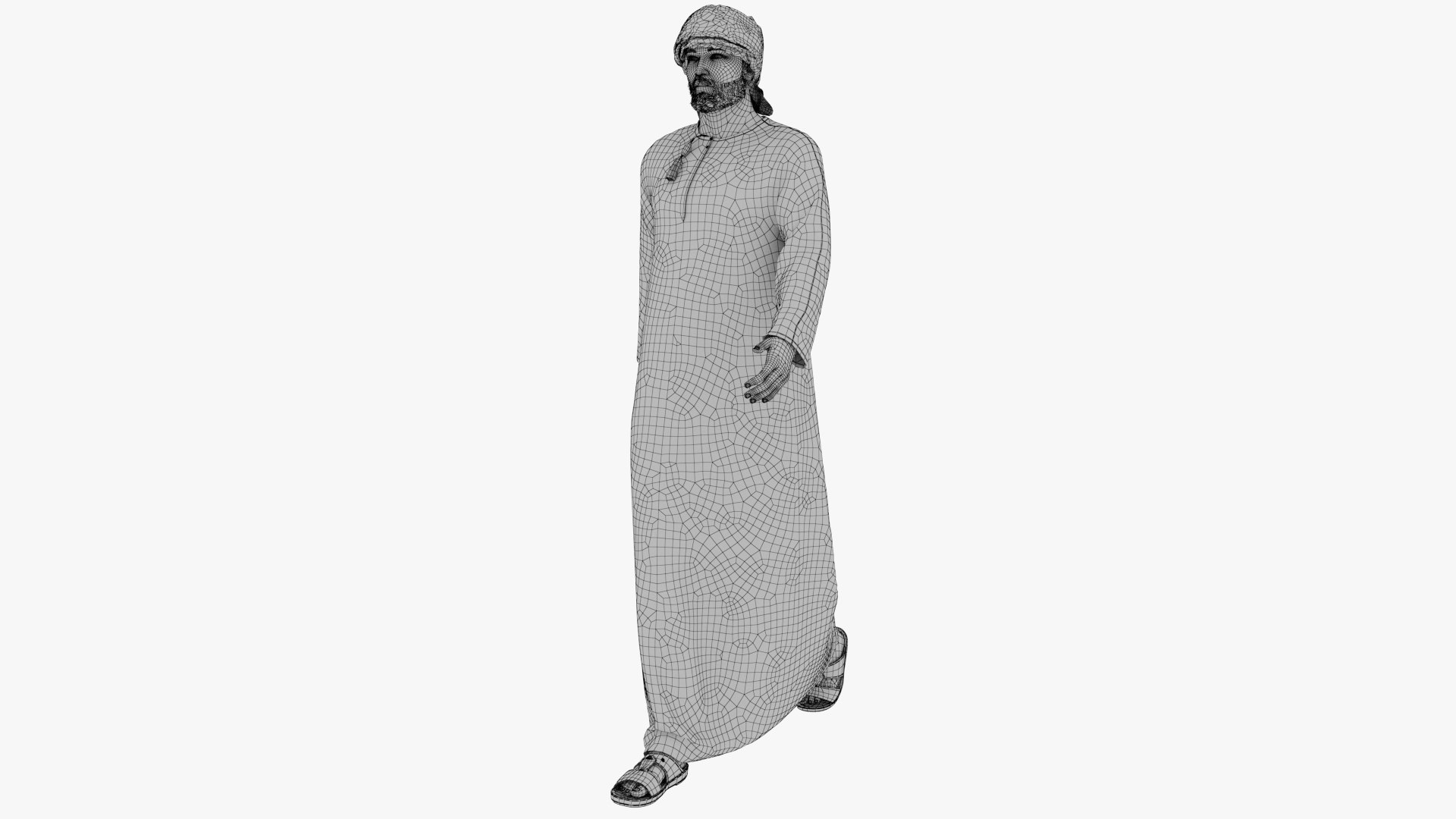 3D Omani Arab Man Model - TurboSquid 2173534