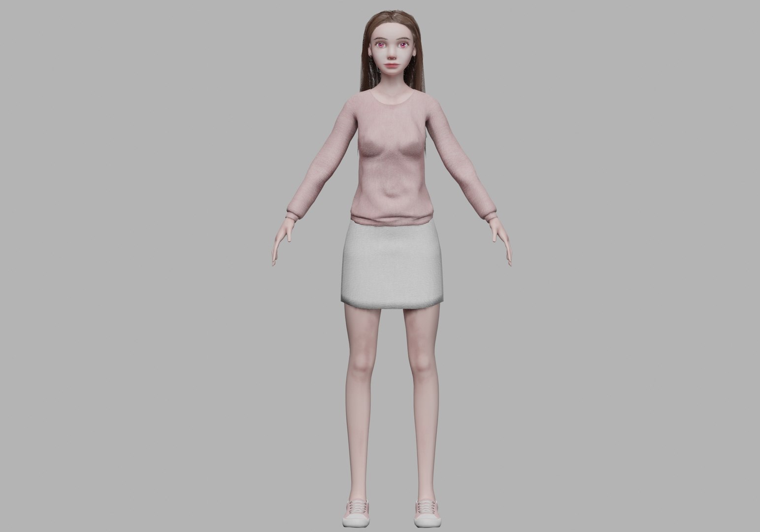 3D Model Cartoon Standard Woman V31712 - TurboSquid 2261665