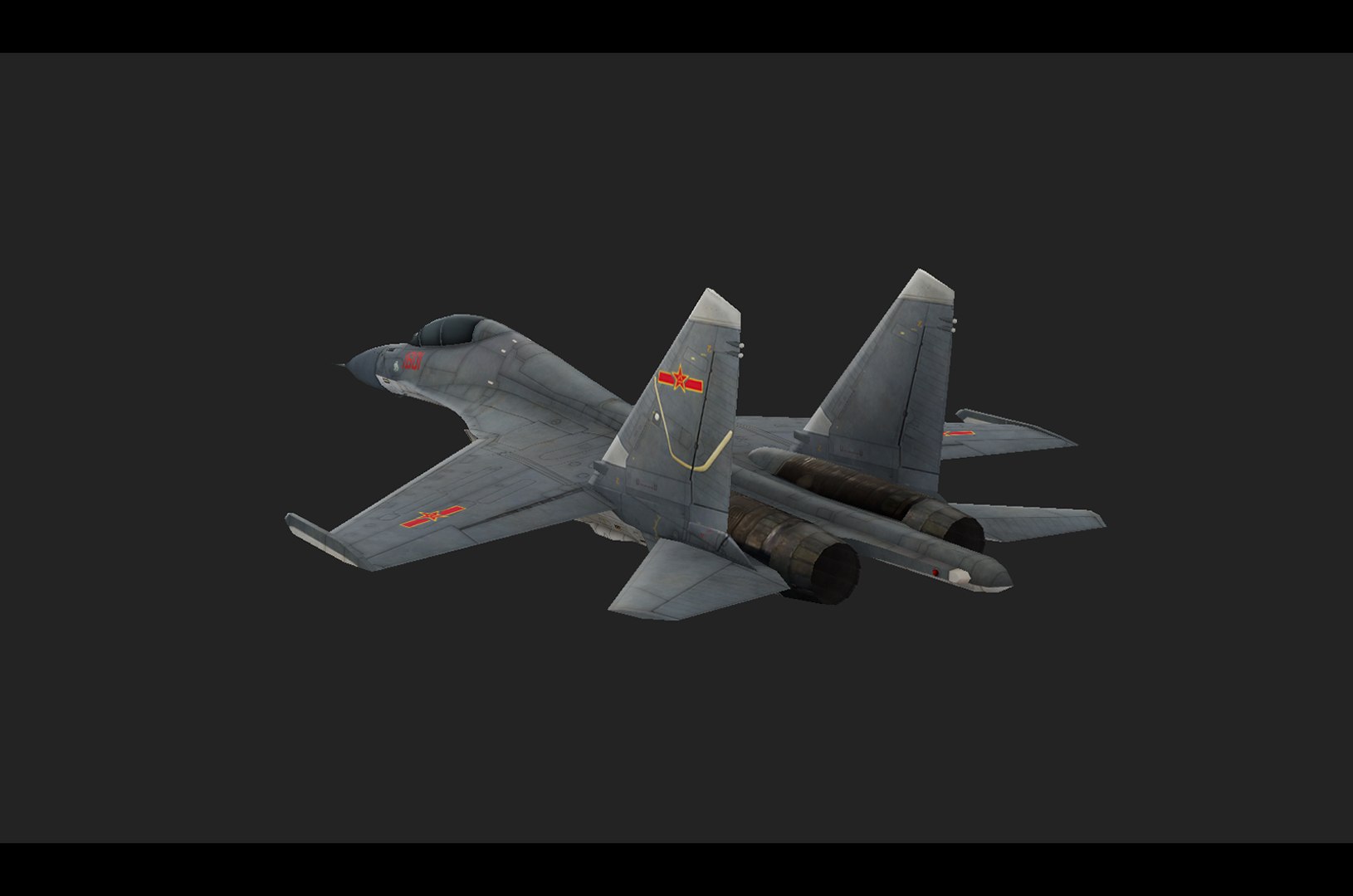 3D Chinese J16 Fighter Jet Hand Painted Low-poly Game Model ...