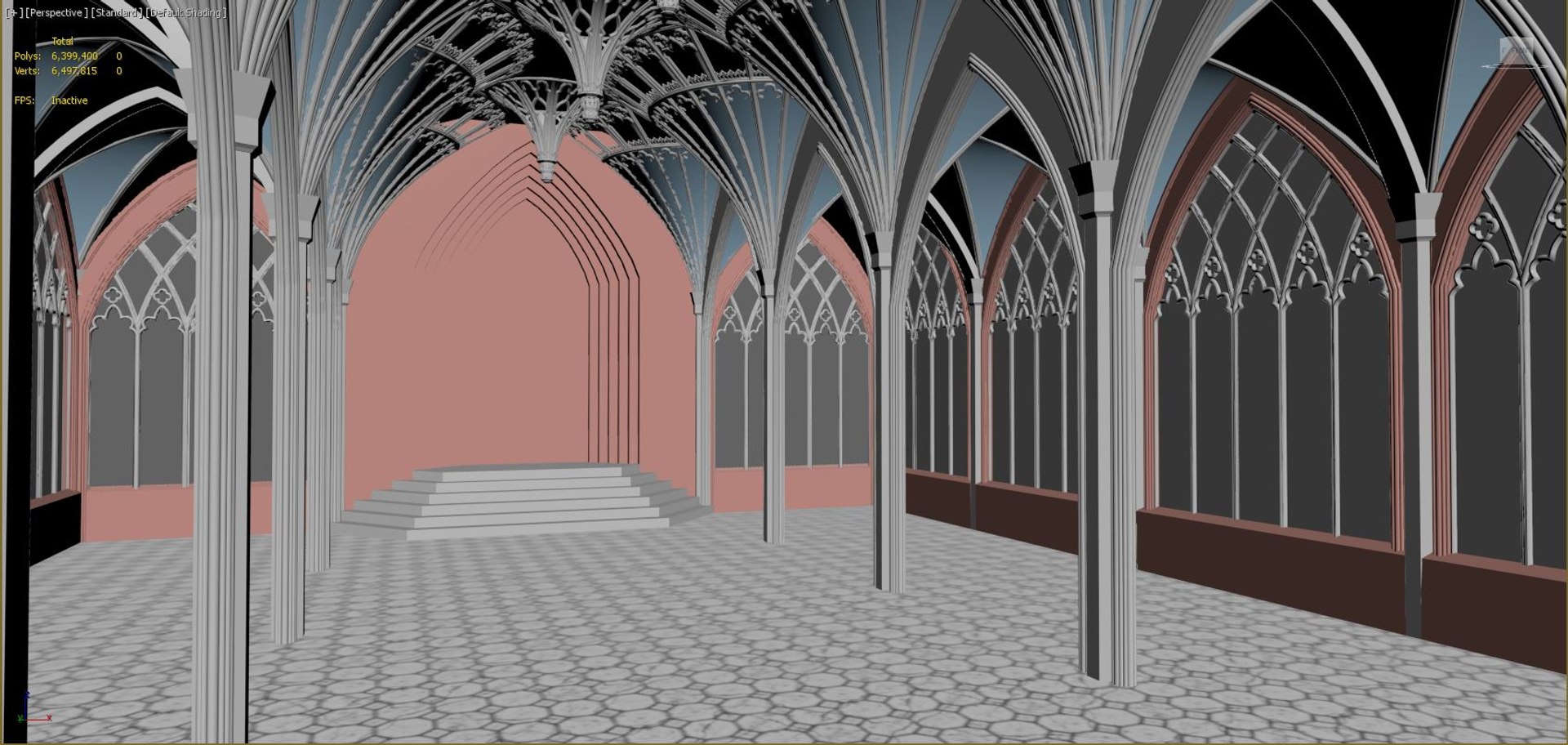 Gothic Hall 3D Model - TurboSquid 1803018