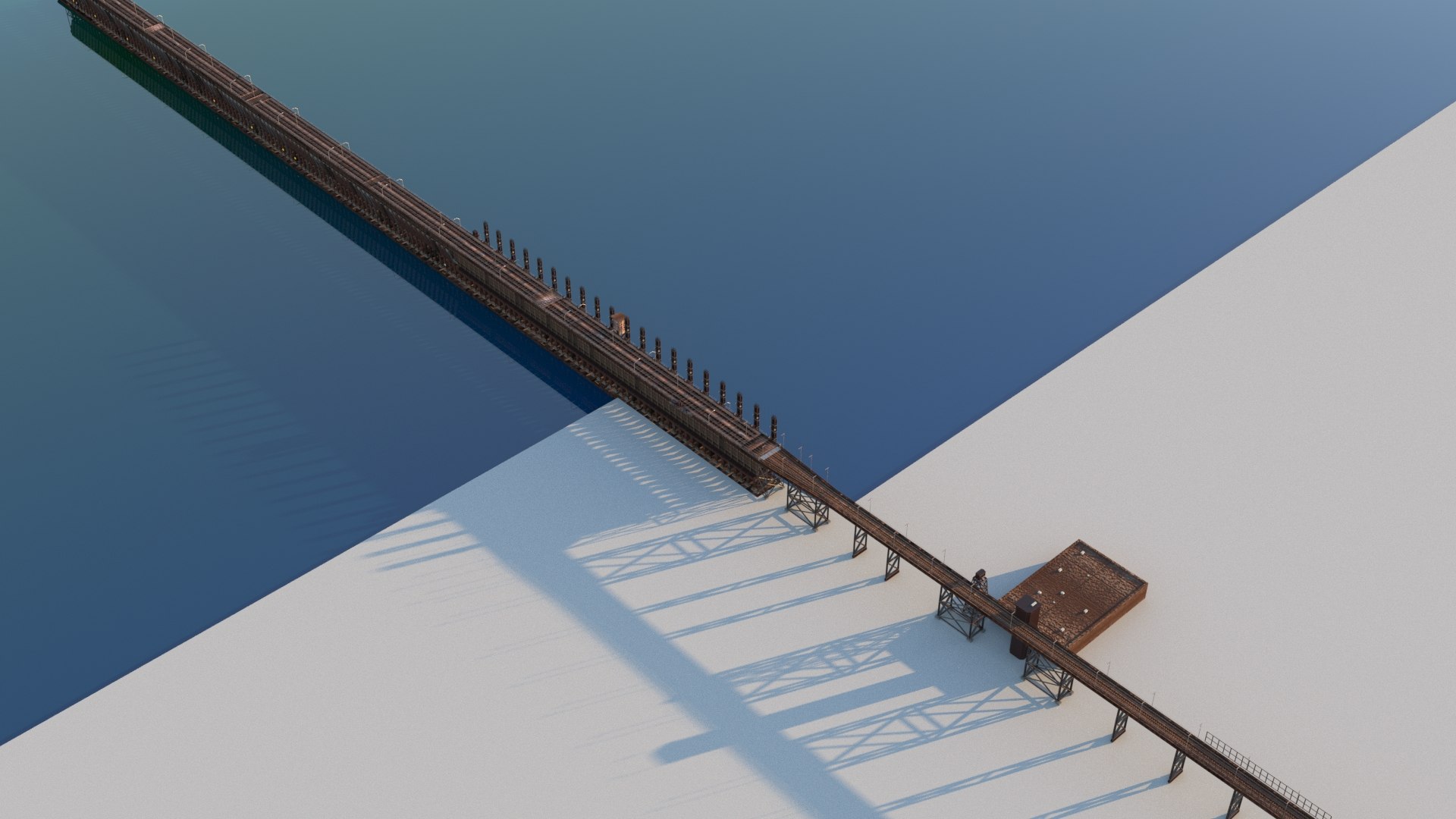 3D Ore Dock Model - TurboSquid 1853870