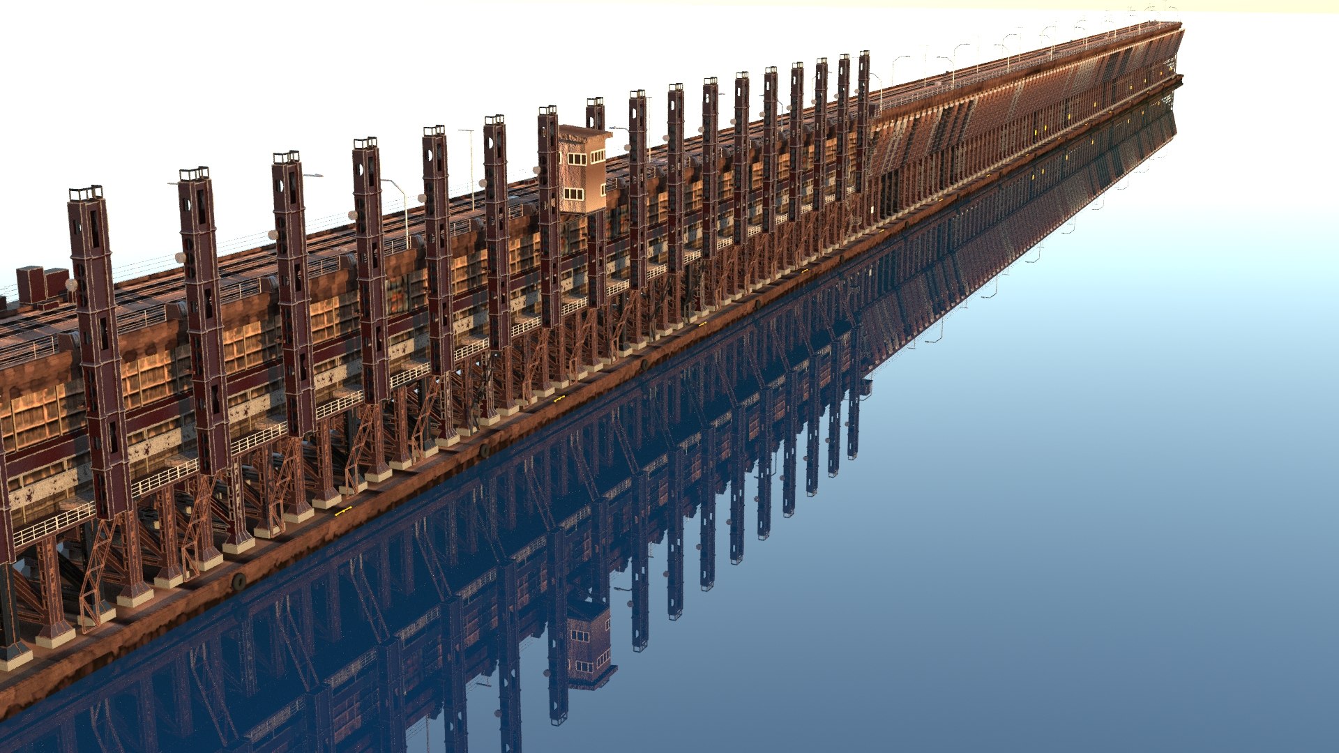 3D Ore Dock Model - TurboSquid 1853870