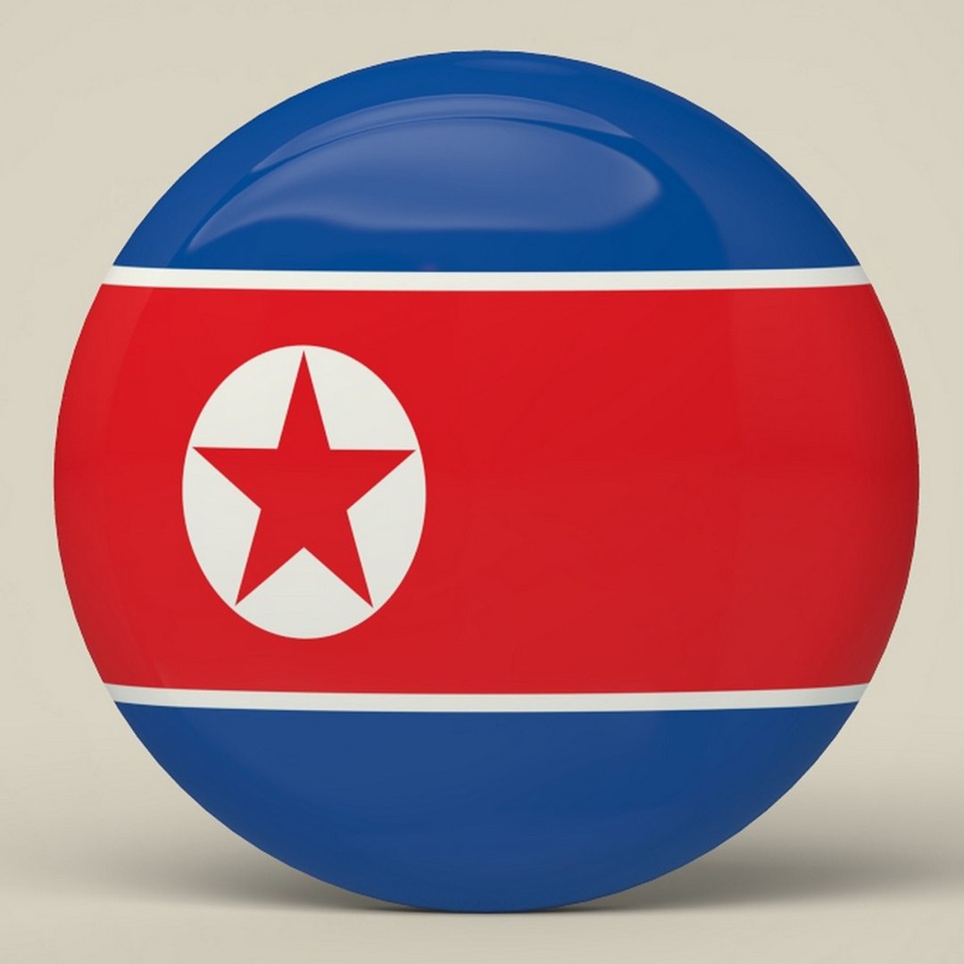 North Korea Badge 3D - TurboSquid 1832136