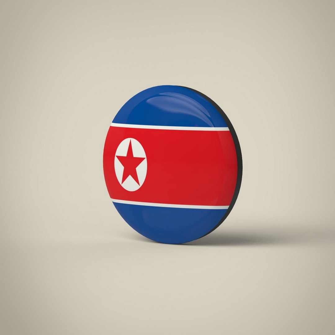 North Korea Badge 3D - TurboSquid 1832136