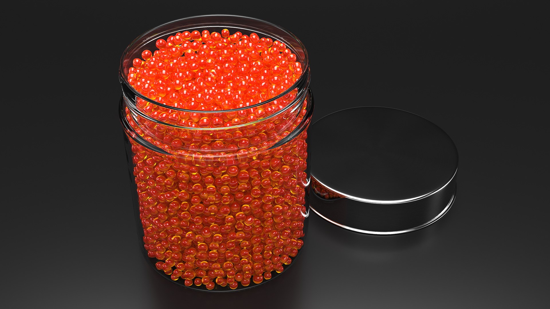 Red Caviar In Jar Model - TurboSquid 2042696