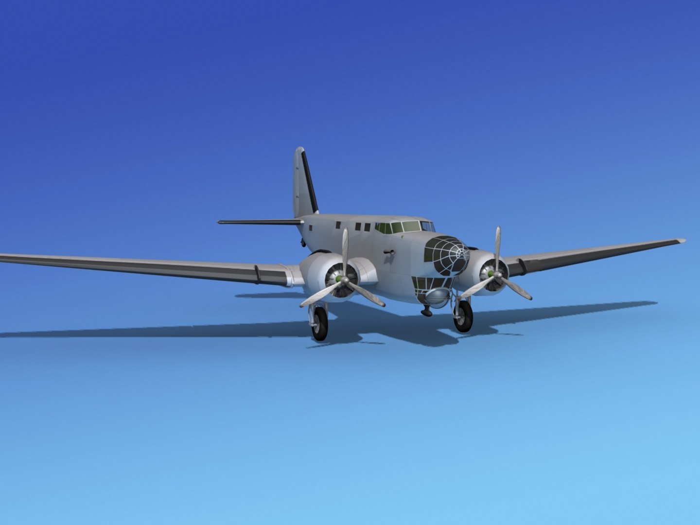 3d model of douglas b-18 bolo bomber