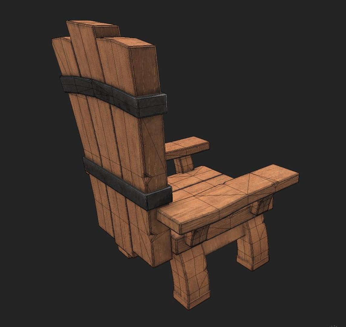 3D stylized chair - TurboSquid 1607374
