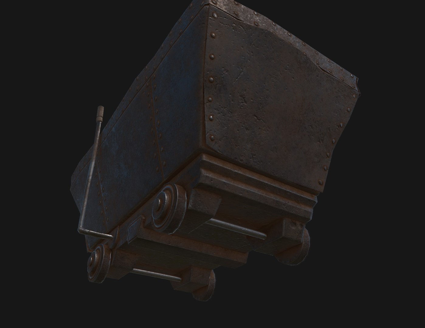 3D Rusty Trolley Model - TurboSquid 1557158