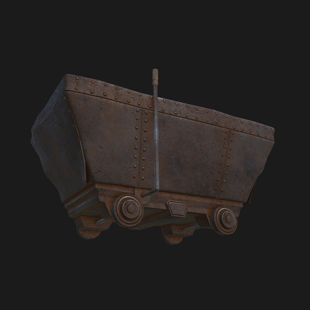 3D Rusty Trolley Model - TurboSquid 1557158