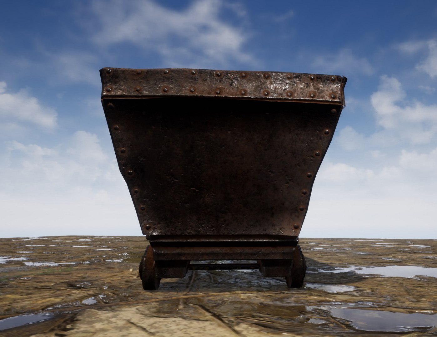 3D Rusty Trolley Model - TurboSquid 1557158