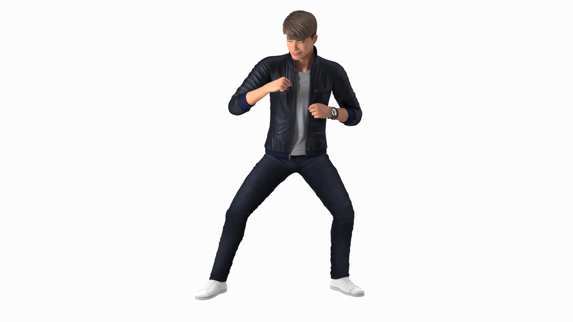 3D Teenage Boy Street Clothes Action Pose - TurboSquid 1762815