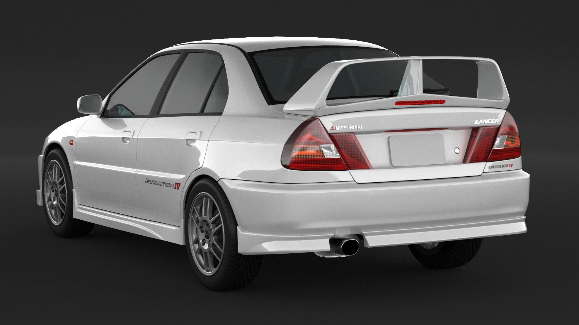 3D mitsubishi lancer evolution model - TurboSquid 1434259