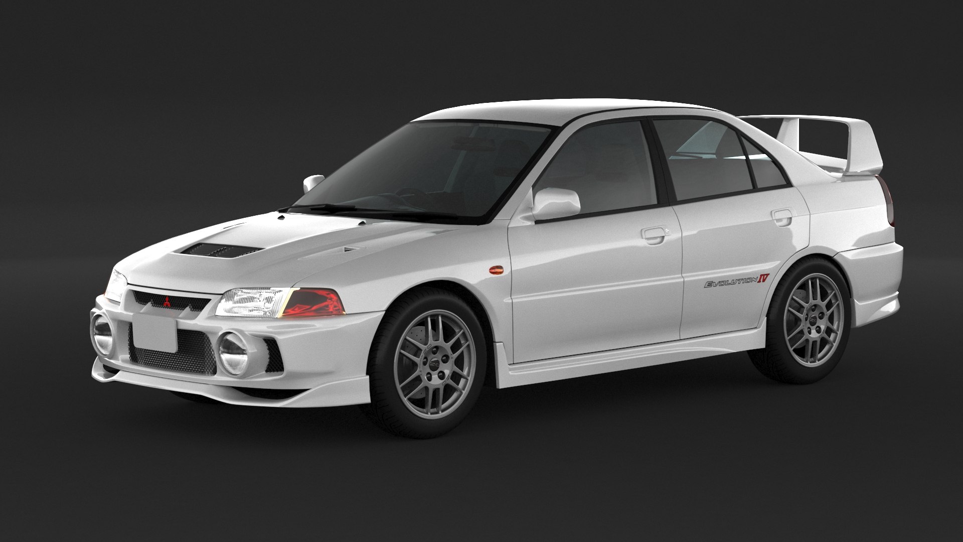 3D mitsubishi lancer evolution model - TurboSquid 1434259