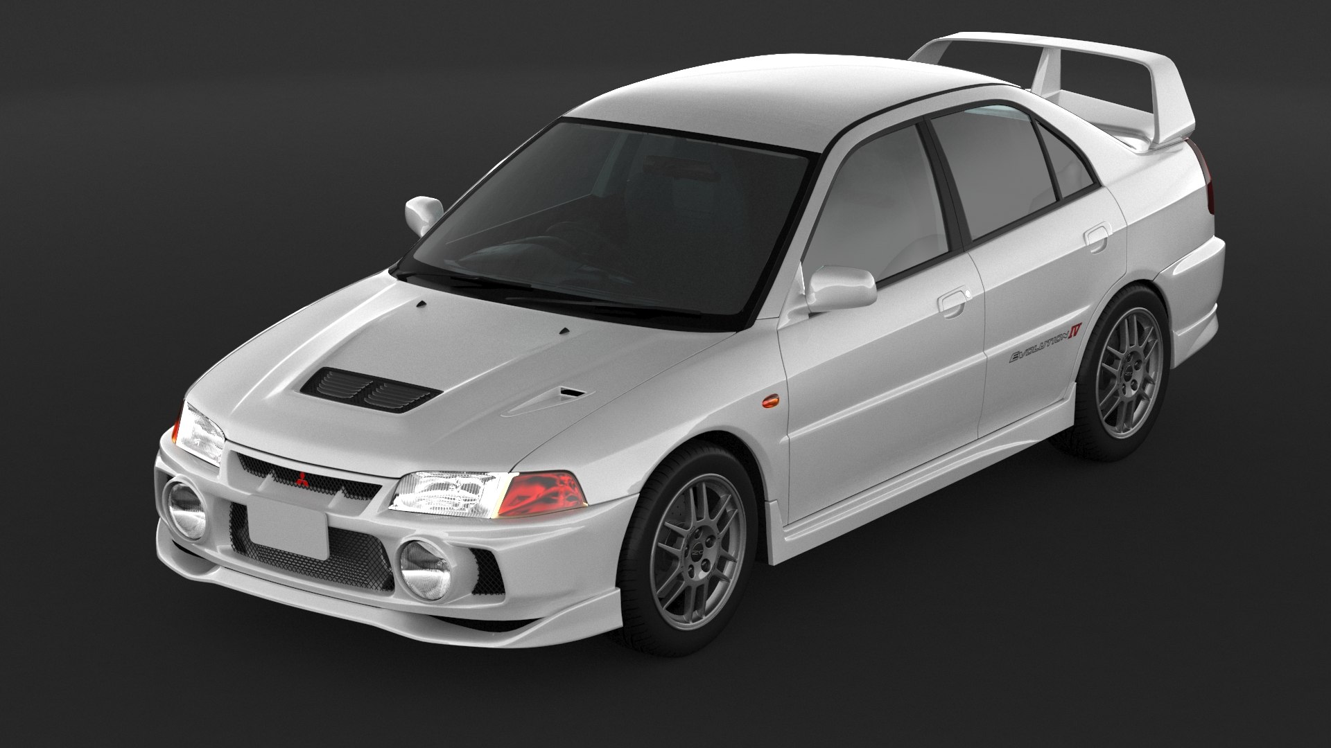 3D mitsubishi lancer evolution model - TurboSquid 1434259