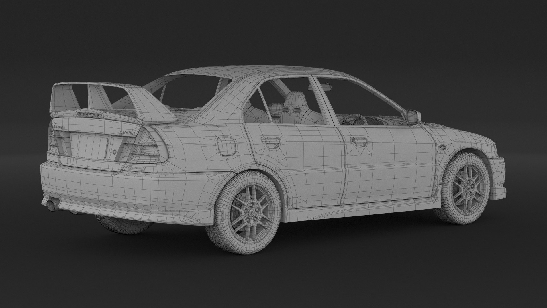 3D Mitsubishi Lancer Evolution Model - TurboSquid 1434259