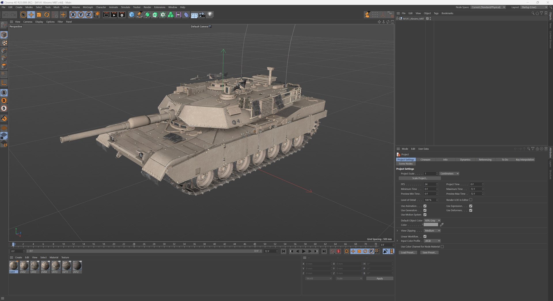 M1A1 Abrams Main Battle Tank 3D Model - TurboSquid 2250440