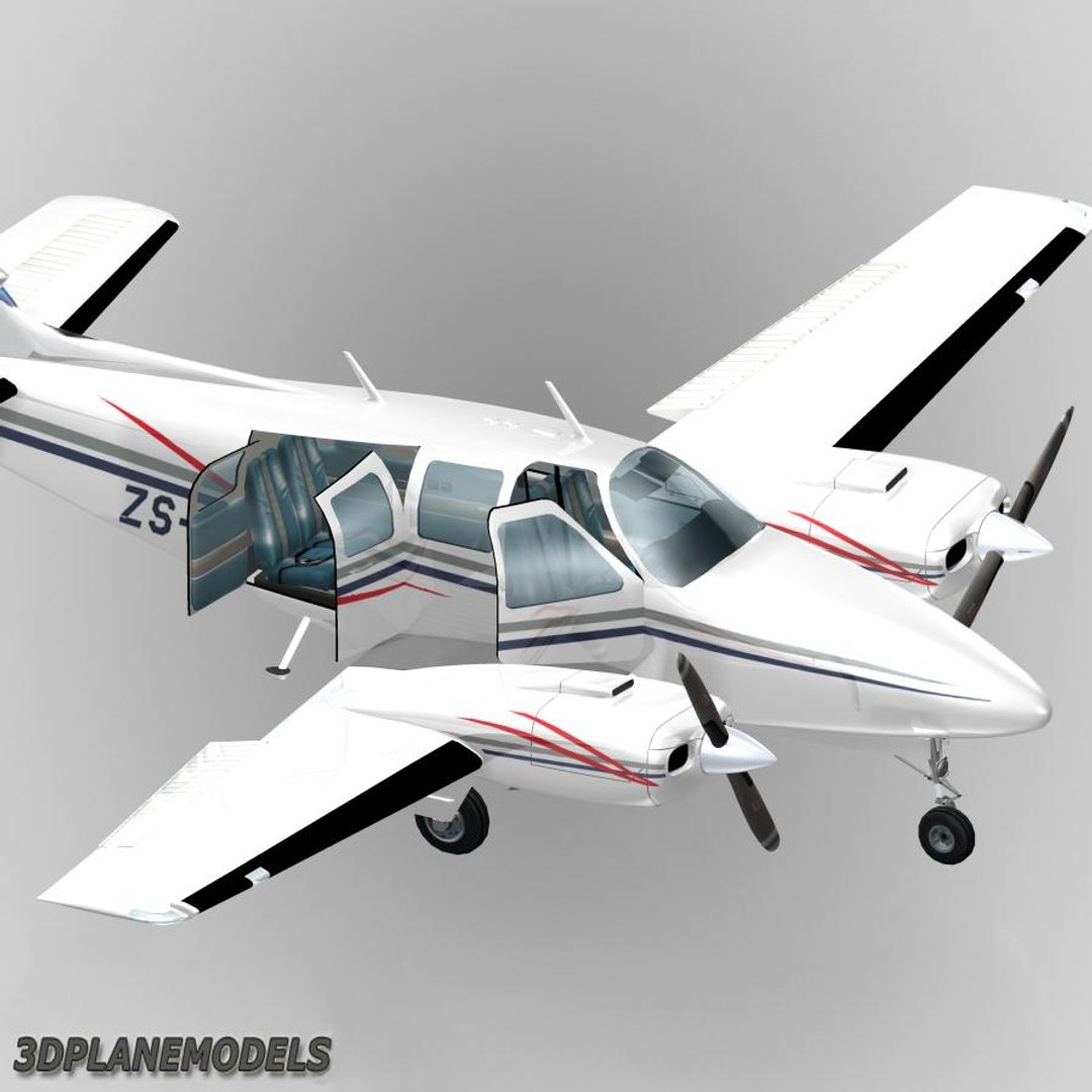 3d Beechcraft Baron B58 Private