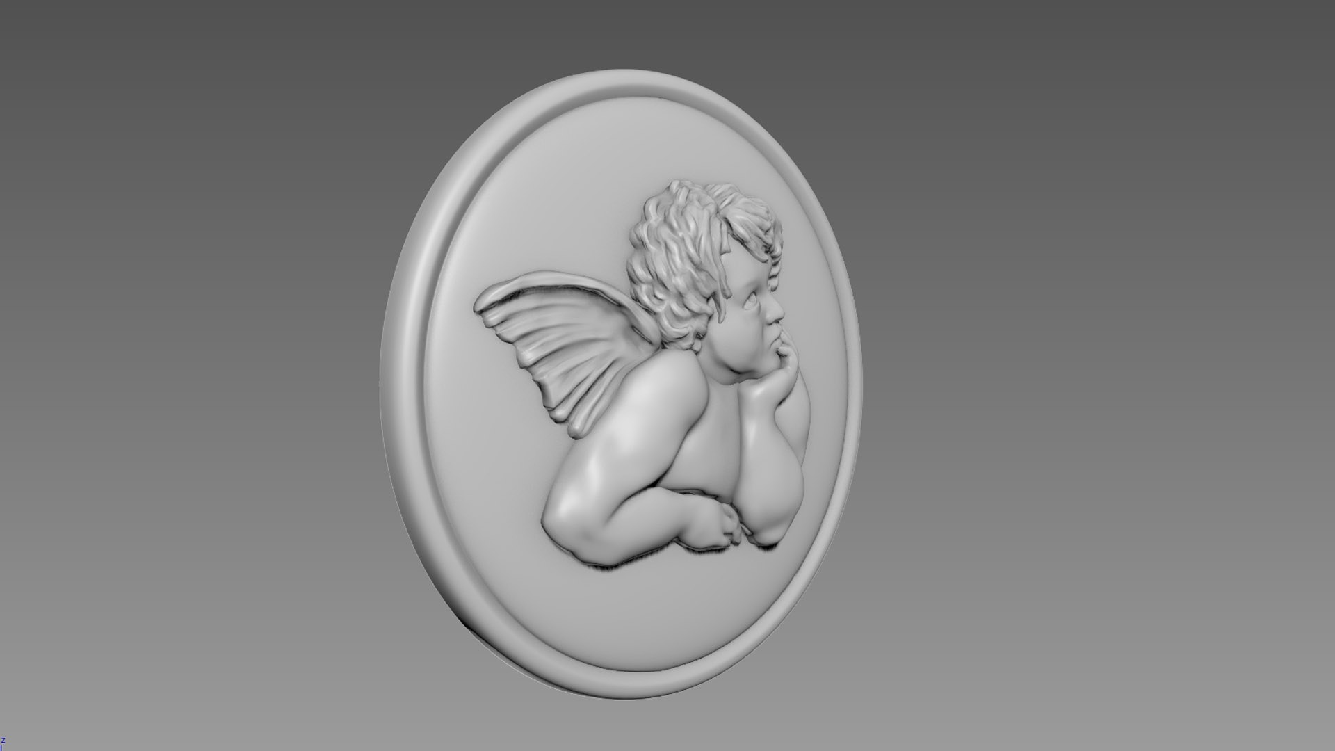 Free Angel Bas-Relief 3D - TurboSquid 2110456