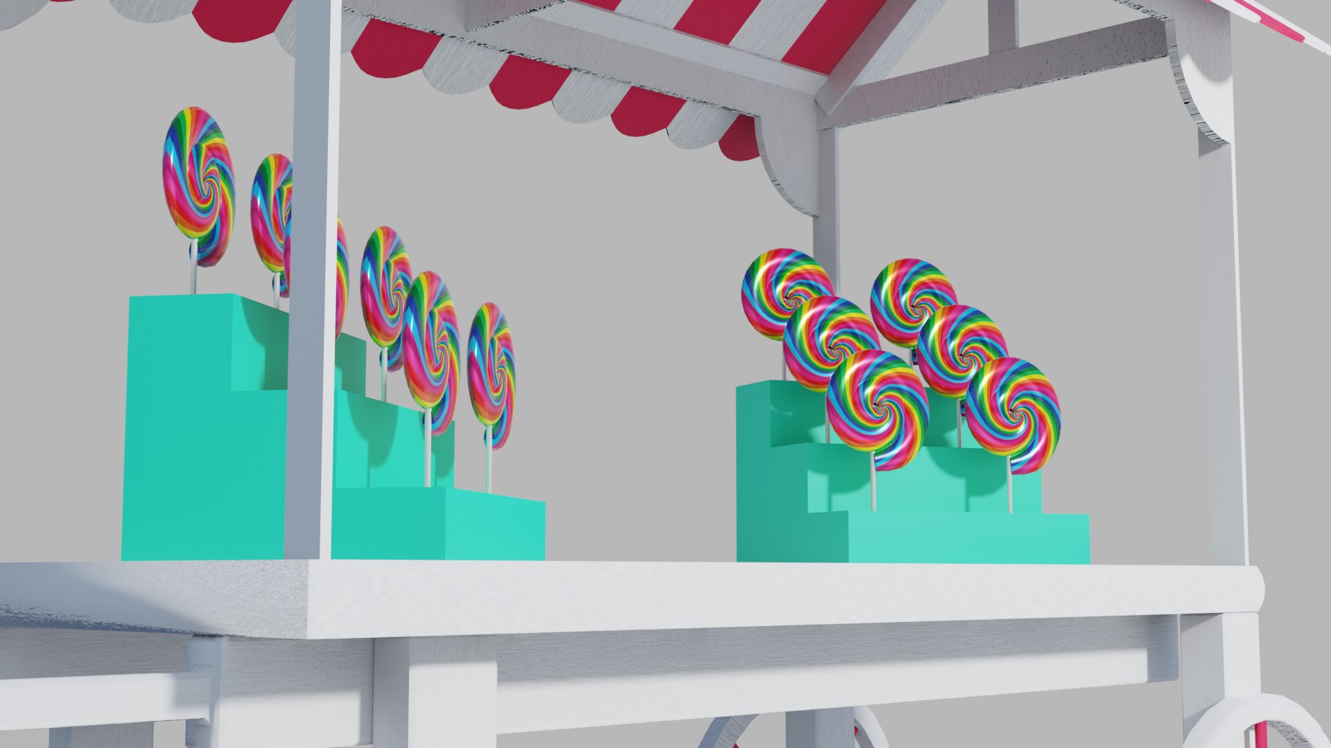 3D CANDY HAND CAR -Carrito de dulces model - TurboSquid 2158570