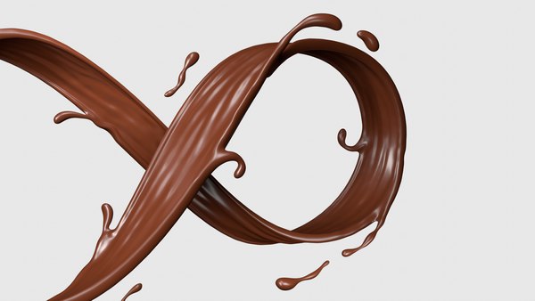 modelo 3d Salpicadura de chocolate líquido 010 - TurboSquid 2519346