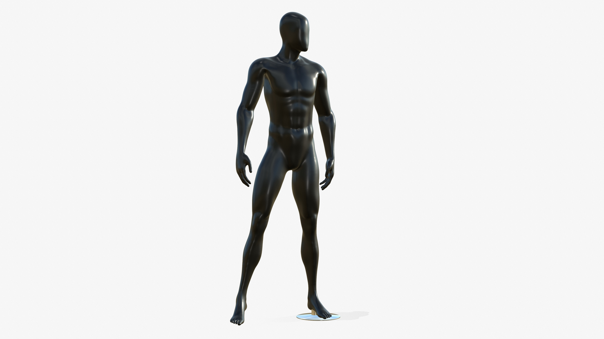 3D Black Male Mannequin Full Body - TurboSquid 1878450