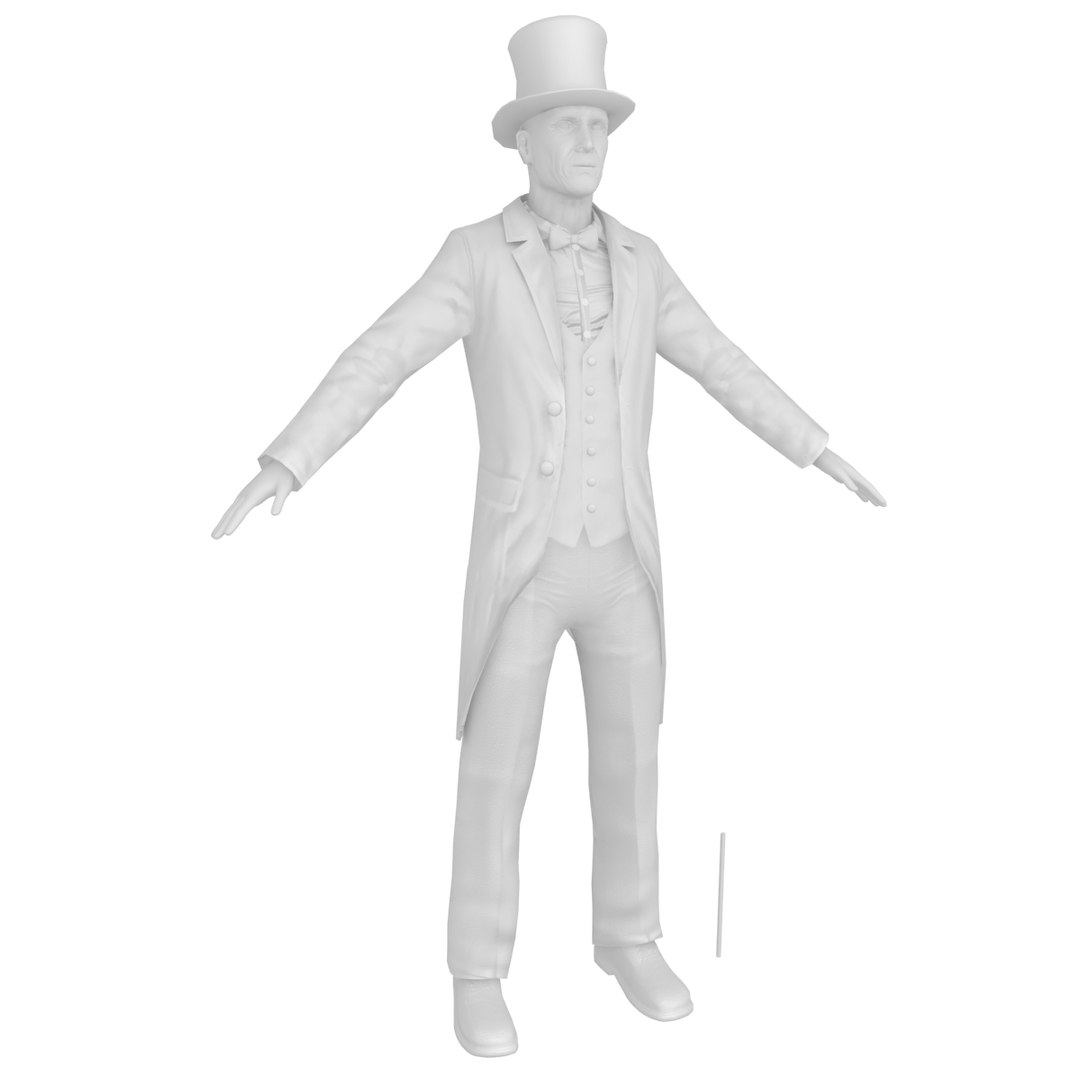 Magician body head model - TurboSquid 1313768