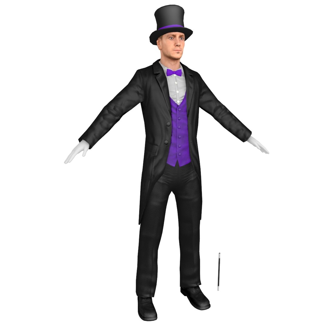 Magician body head model - TurboSquid 1313768