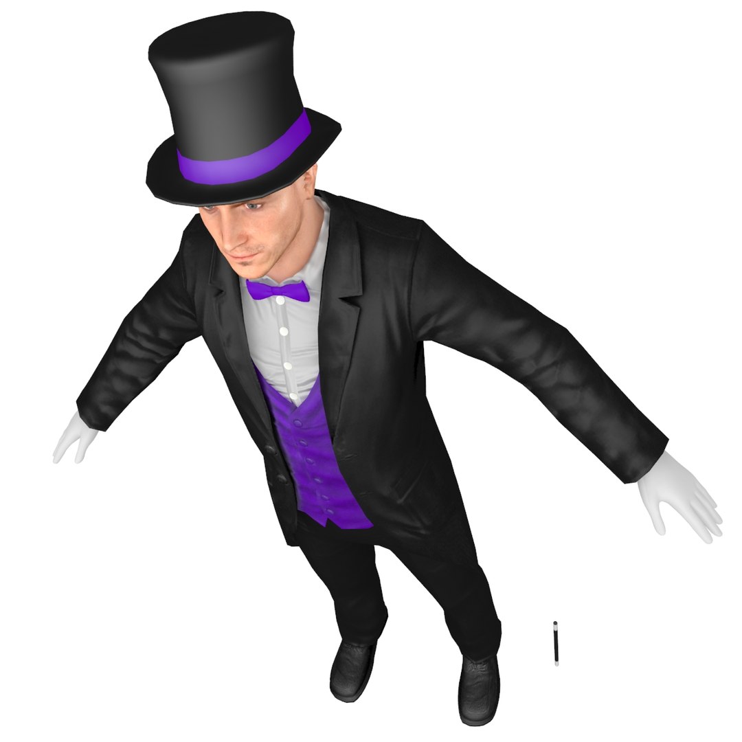 Magician body head model - TurboSquid 1313768