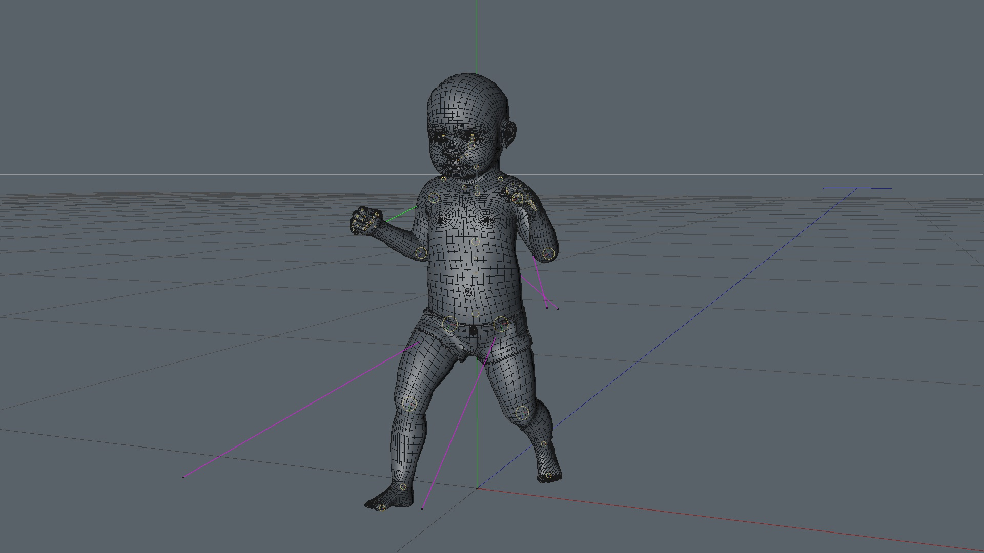 ANIMATED WALKING EURO 1 YEAR OLD BABY TYPE 2 3D Model - TurboSquid 1882307