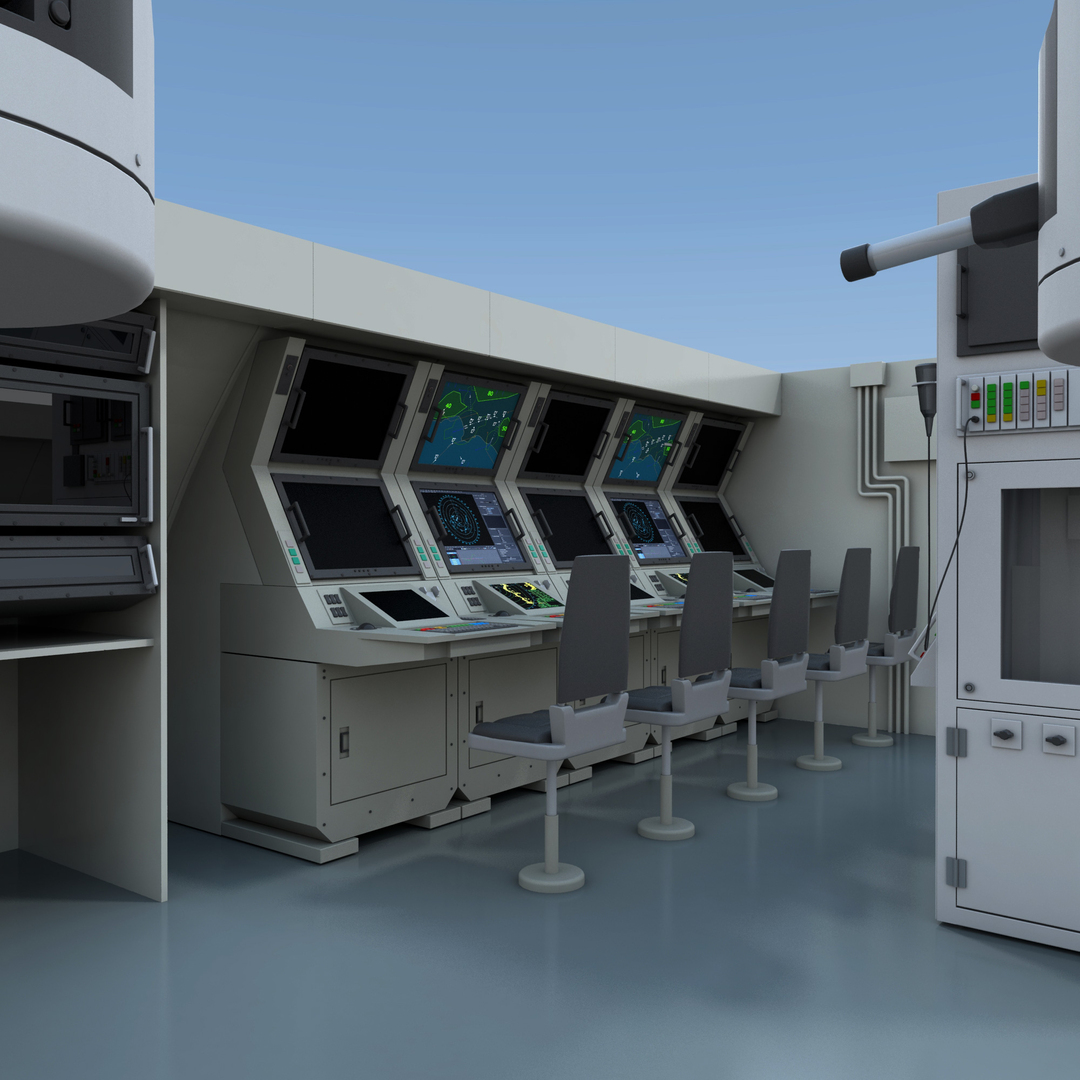 3D submarine bridge model - TurboSquid 1479133