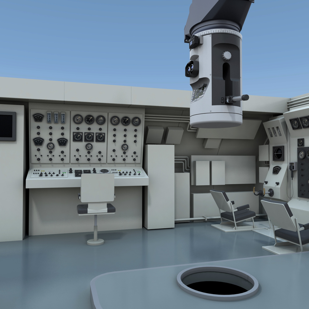 3D submarine bridge model - TurboSquid 1479133