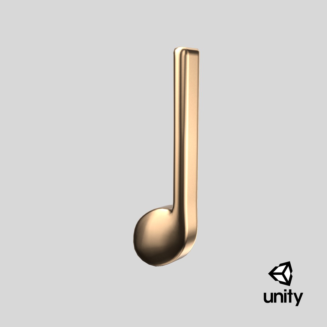 3D Crotchet Quarter Note model - TurboSquid 2019568