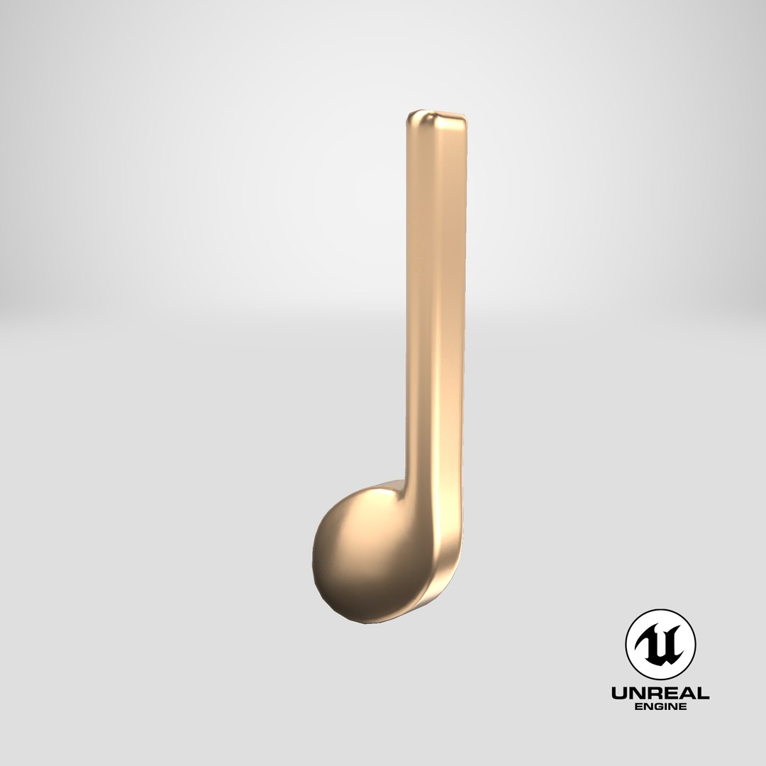 3D Crotchet Quarter Note model - TurboSquid 2019568