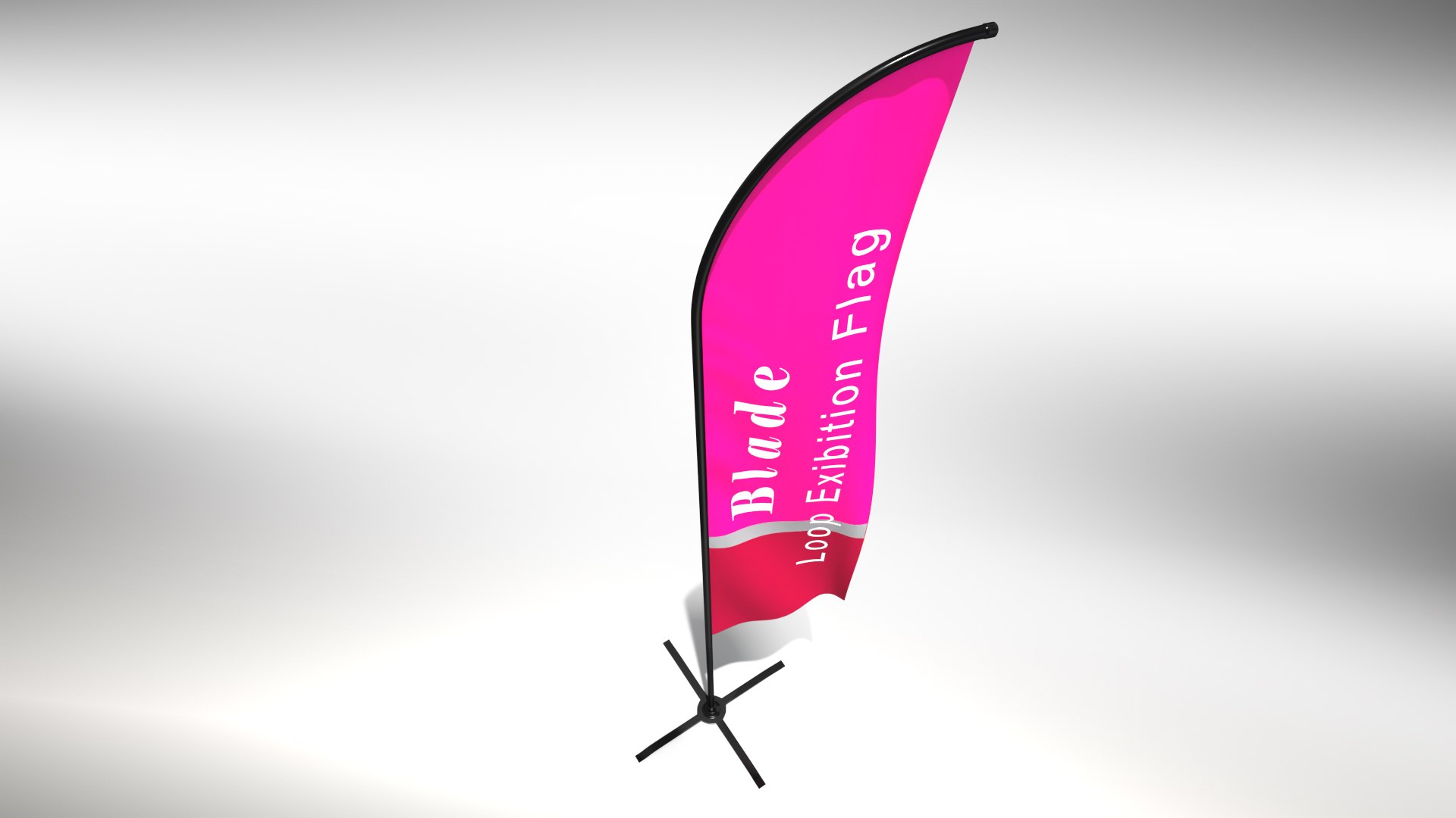 3D Flag Exhibition Blade - TurboSquid 1688561