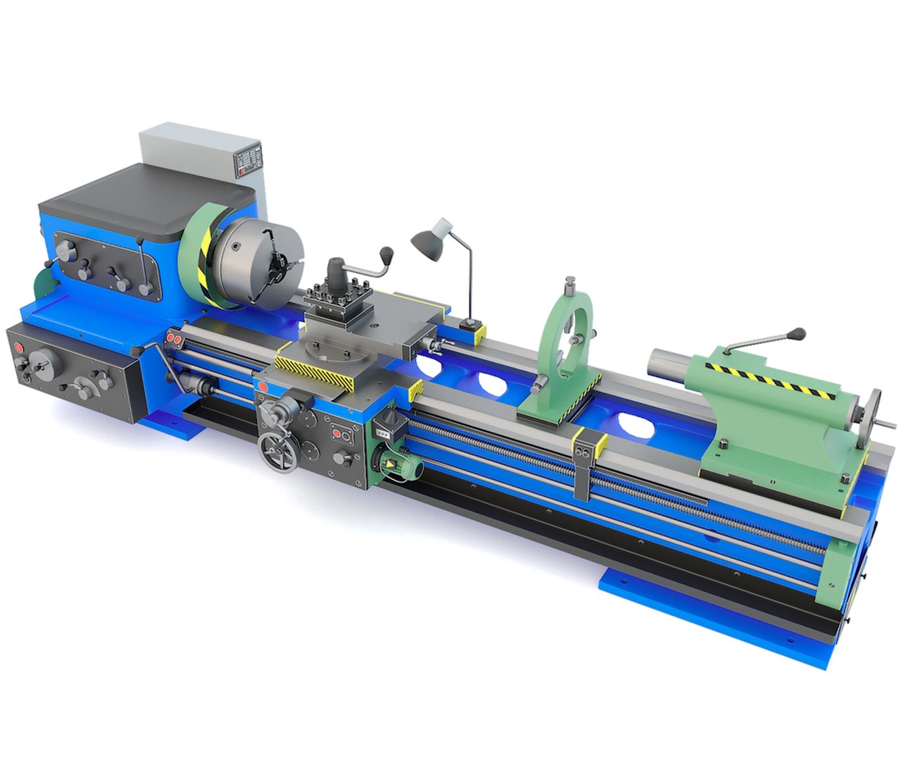 1M63 Lathe Machine - Industrial Machine Tool 3D Model - TurboSquid 1809404