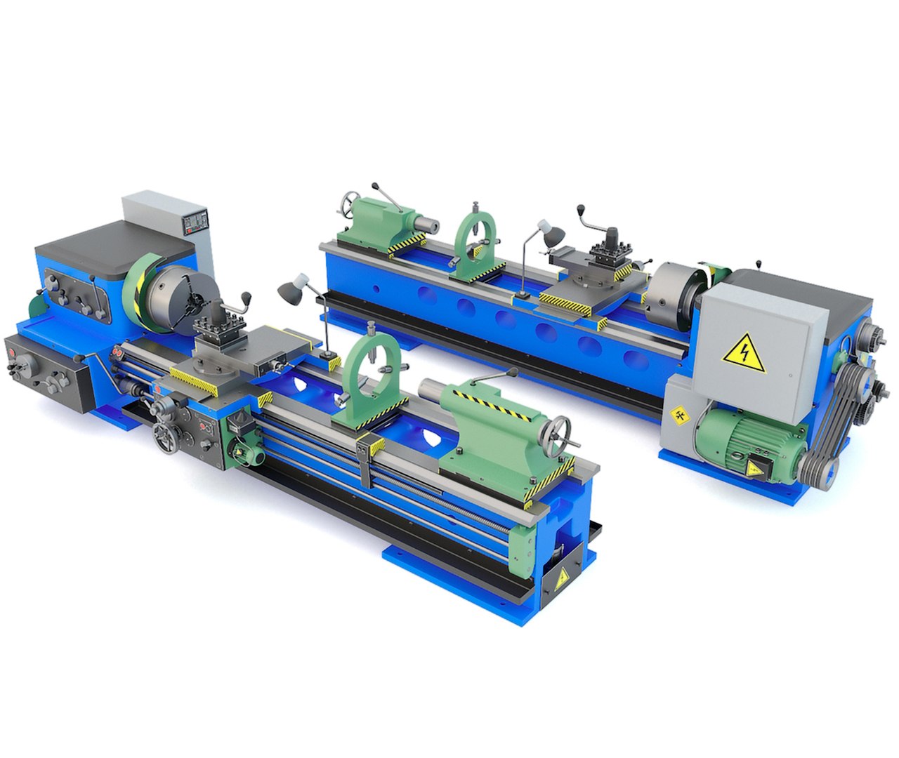 1M63 Lathe Machine - Industrial Machine Tool 3D Model - TurboSquid 1809404