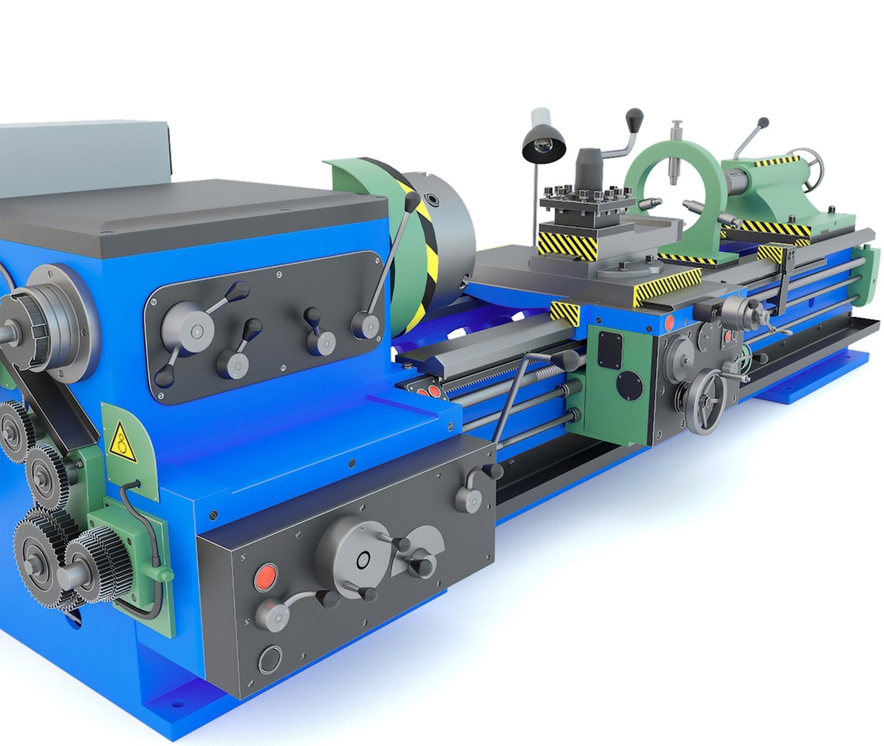 1M63 Lathe Machine - Industrial Machine Tool 3D Model - TurboSquid 1809404