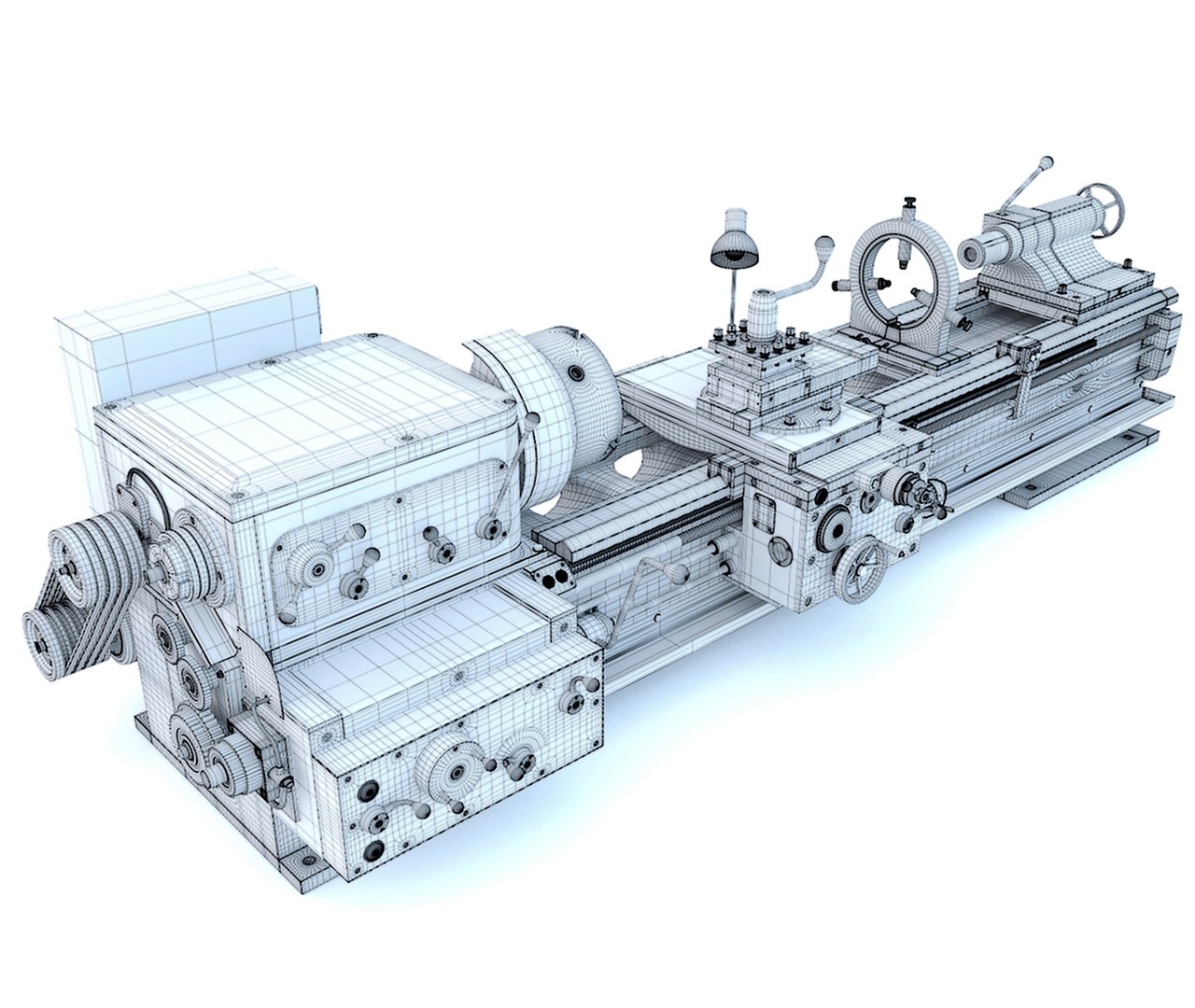 1M63 Lathe Machine - Industrial Machine Tool 3D Model - TurboSquid 1809404