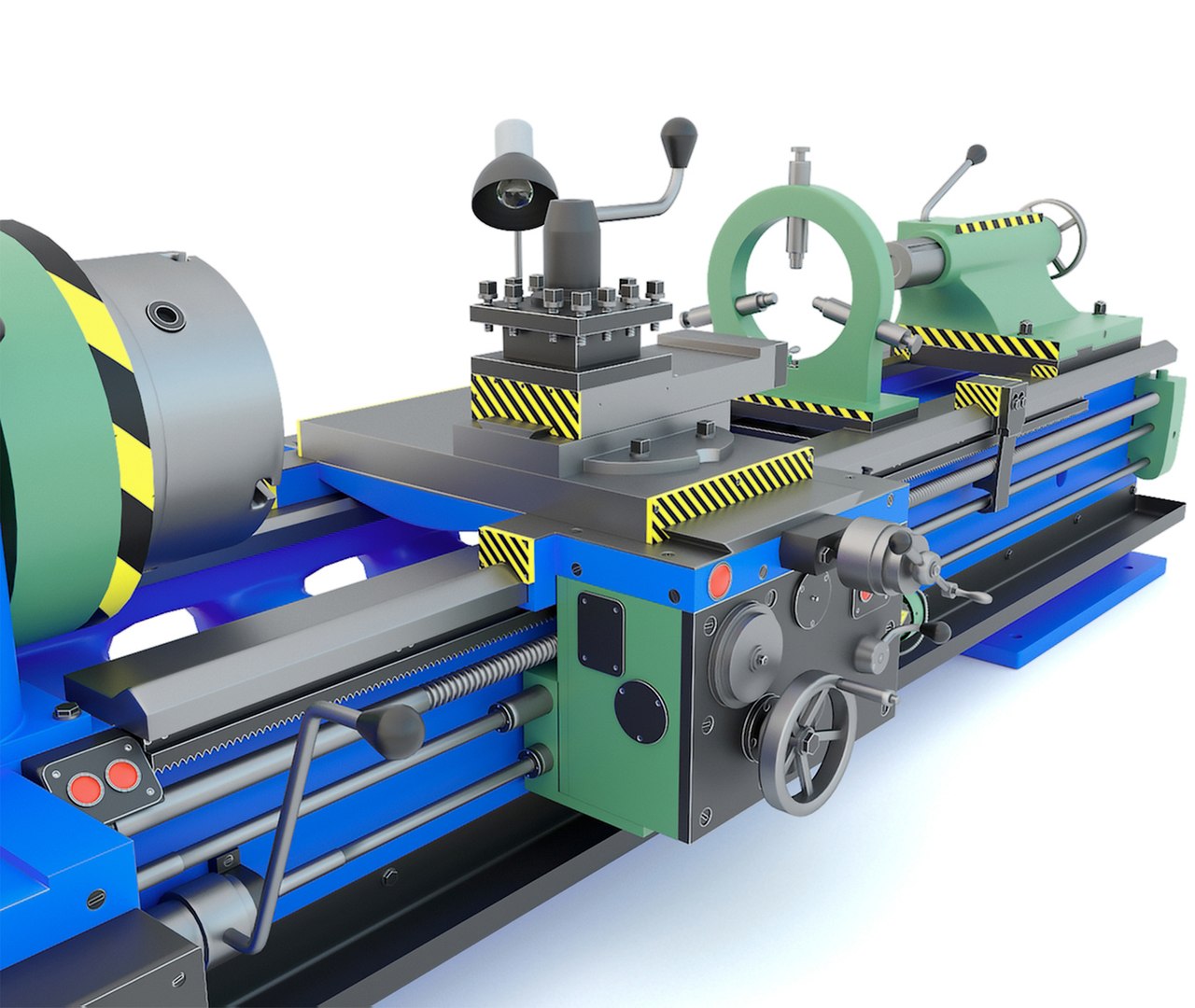 1M63 Lathe Machine - Industrial Machine Tool 3D Model - TurboSquid 1809404