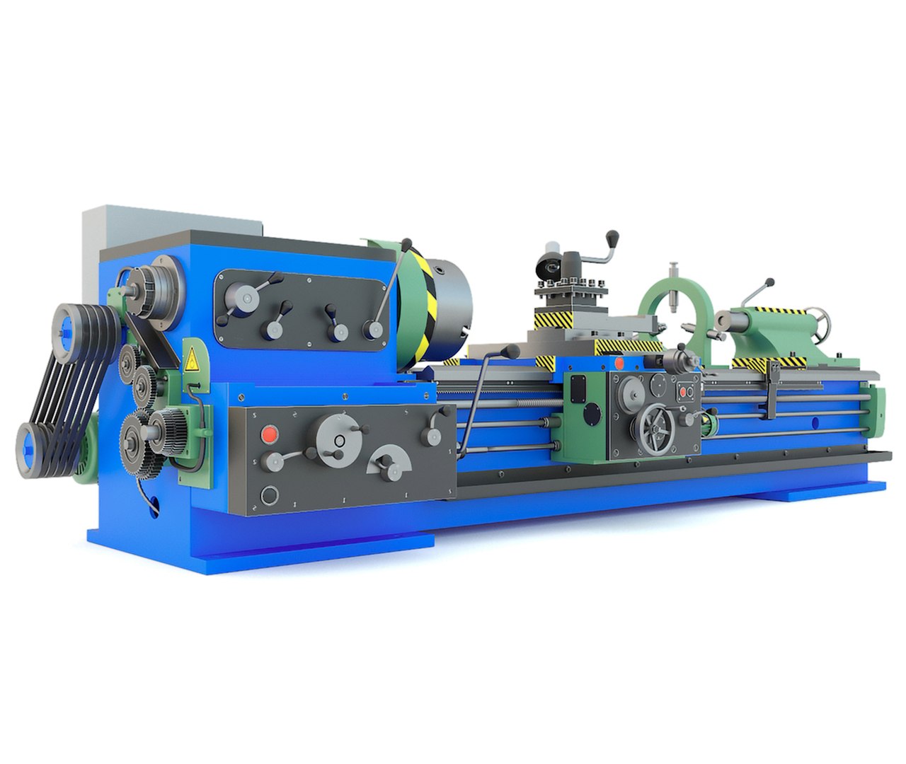 1M63 Lathe Machine - Industrial Machine Tool 3D Model - TurboSquid 1809404