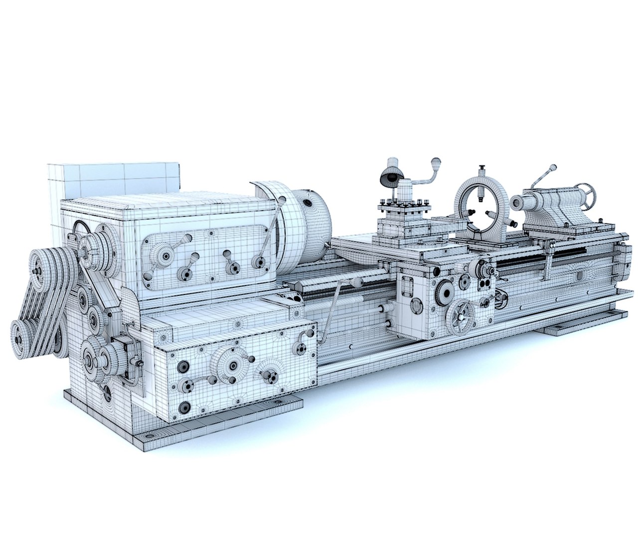 1M63 Lathe Machine - Industrial Machine Tool 3D Model - TurboSquid 1809404