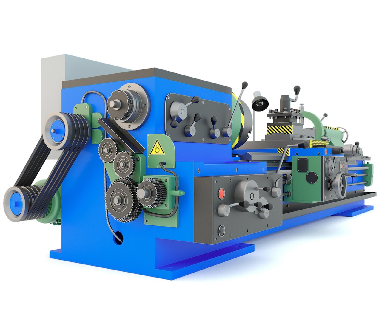 1M63 Lathe Machine - Industrial Machine Tool 3D Model - TurboSquid 1809404