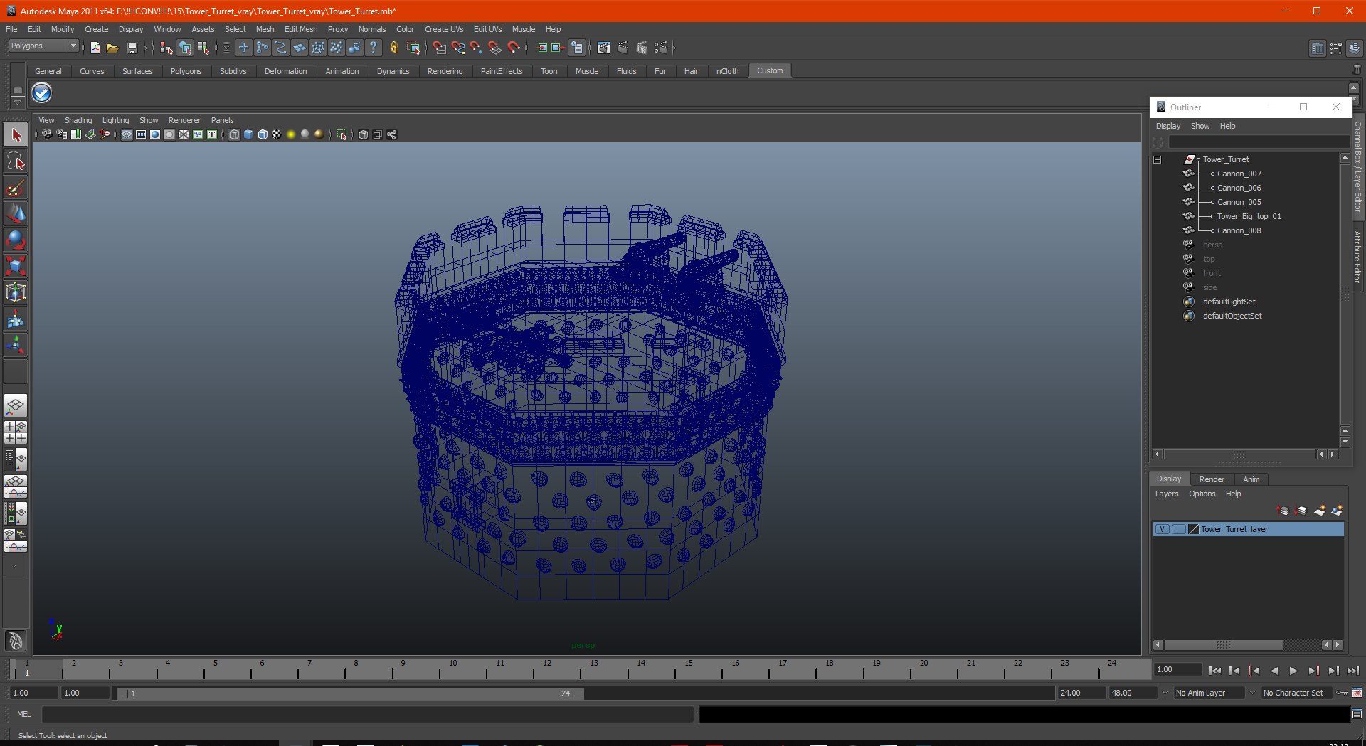 3D Model Tower Turret - TurboSquid 1475449