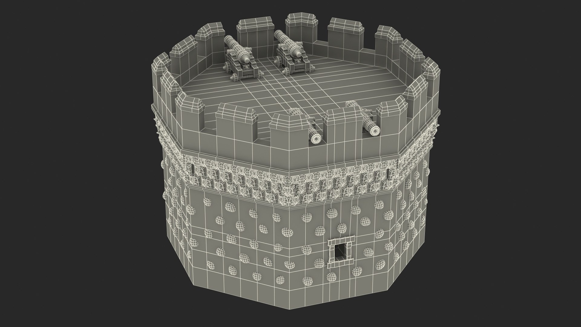 3D Model Tower Turret - TurboSquid 1475449