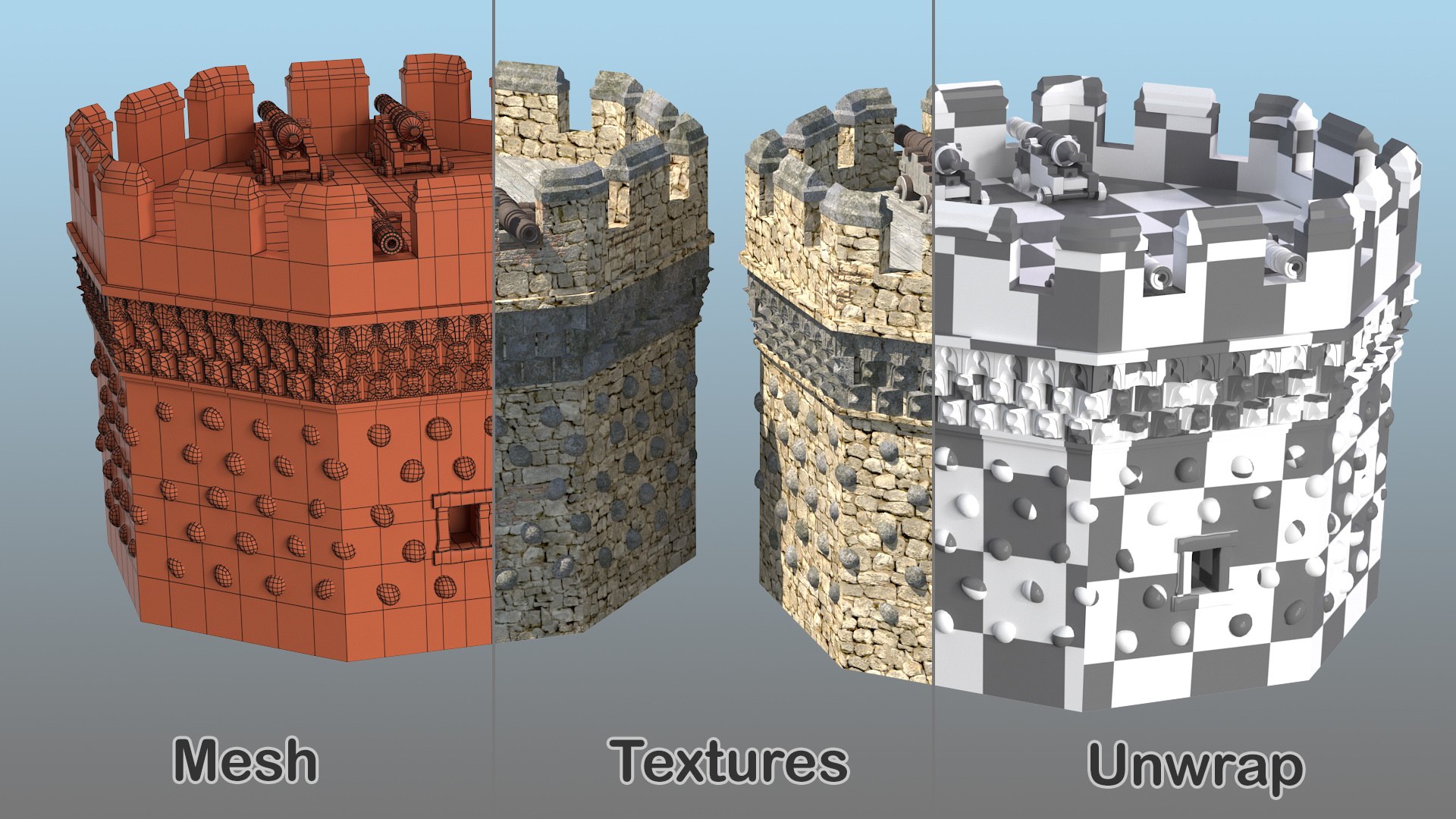 3D Model Tower Turret - TurboSquid 1475449