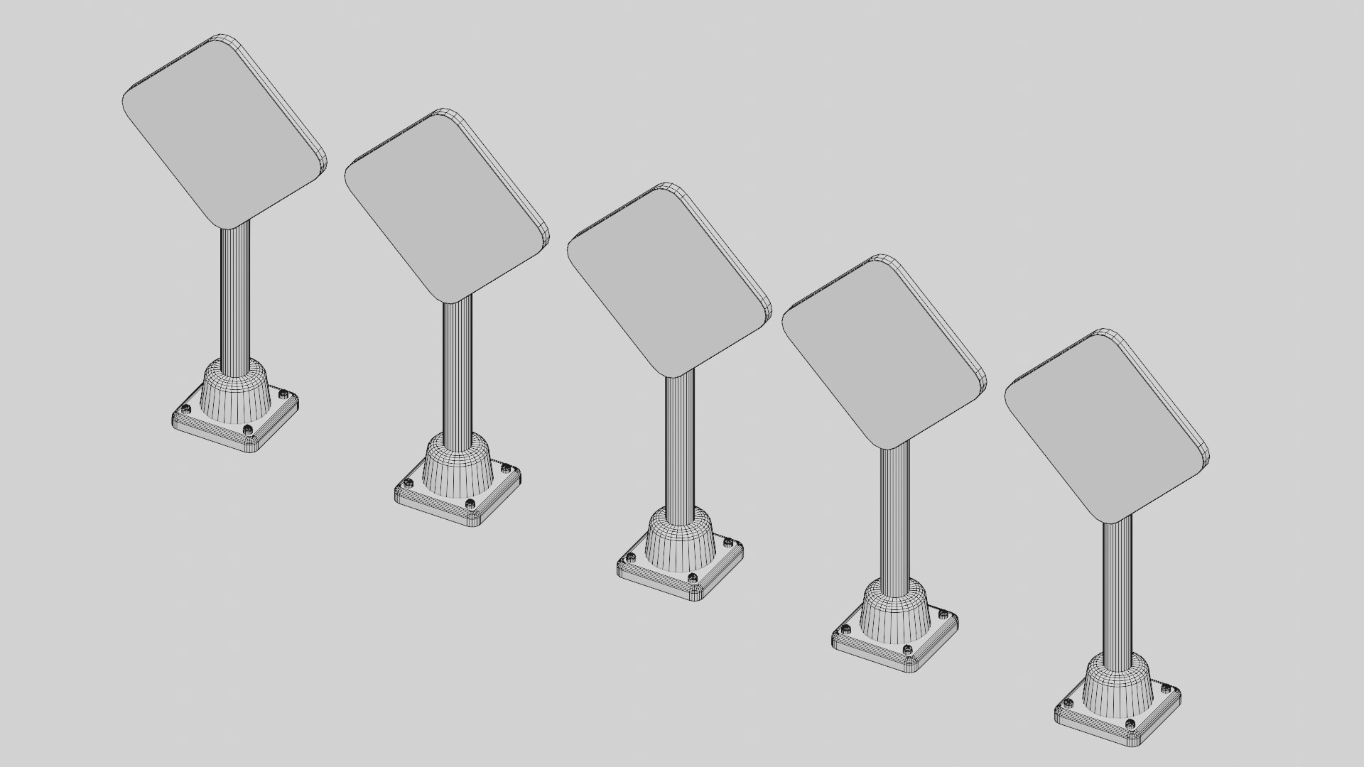 Cute Road Sign Cartoon Pack 3D Model - TurboSquid 2203777