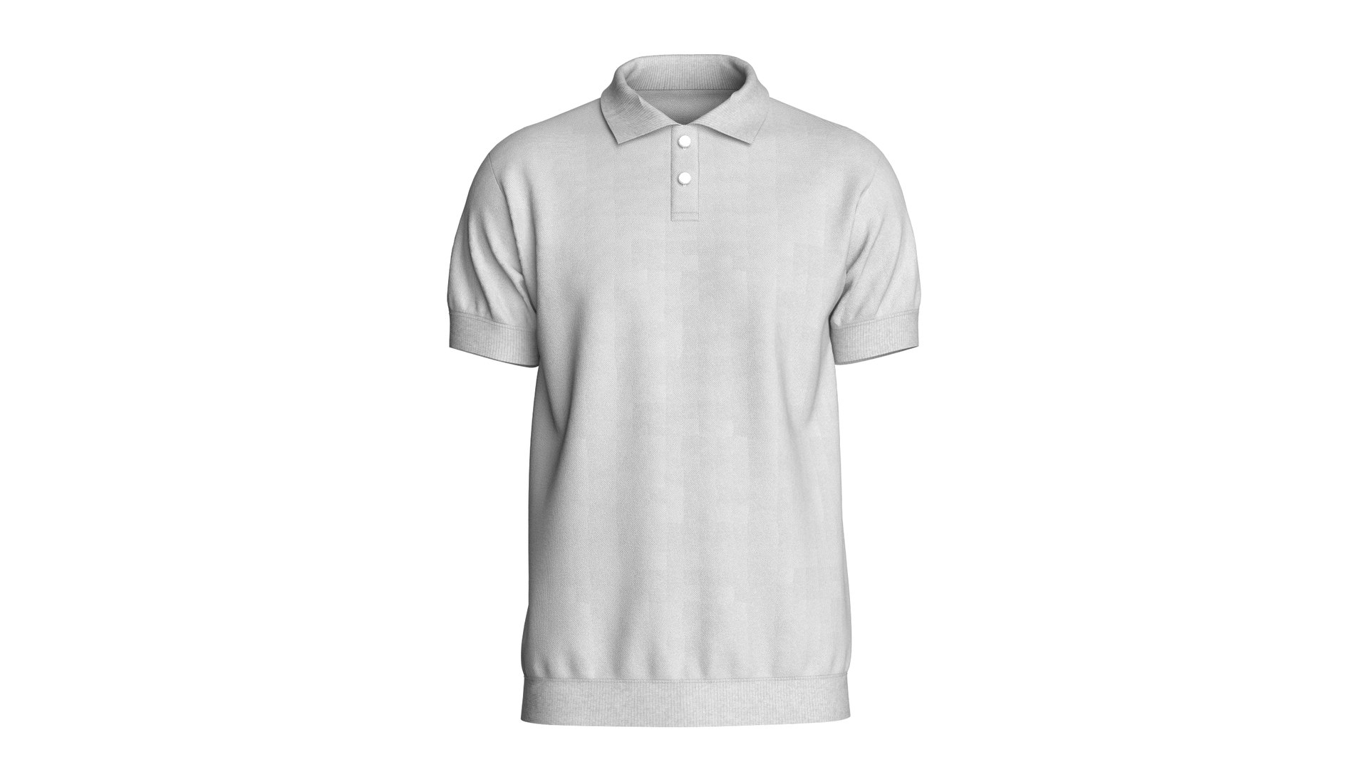 3D Men Short Sleeve Polo Model - TurboSquid 2187419